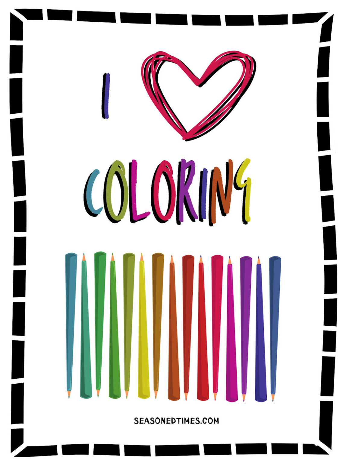 I Luv Coloring for Seniors – Seasoned Times