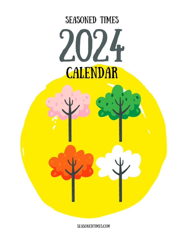 2024 Printable Calendar – Seasoned Times