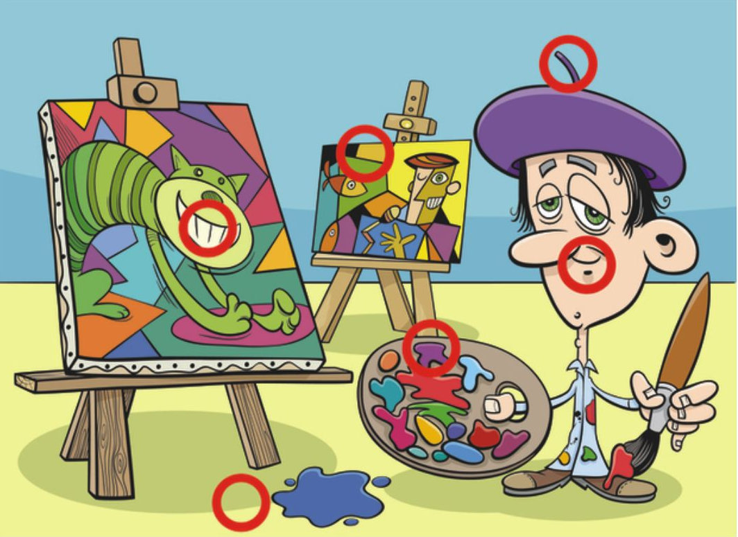 Artist Find Differences Solution – Seasoned Times